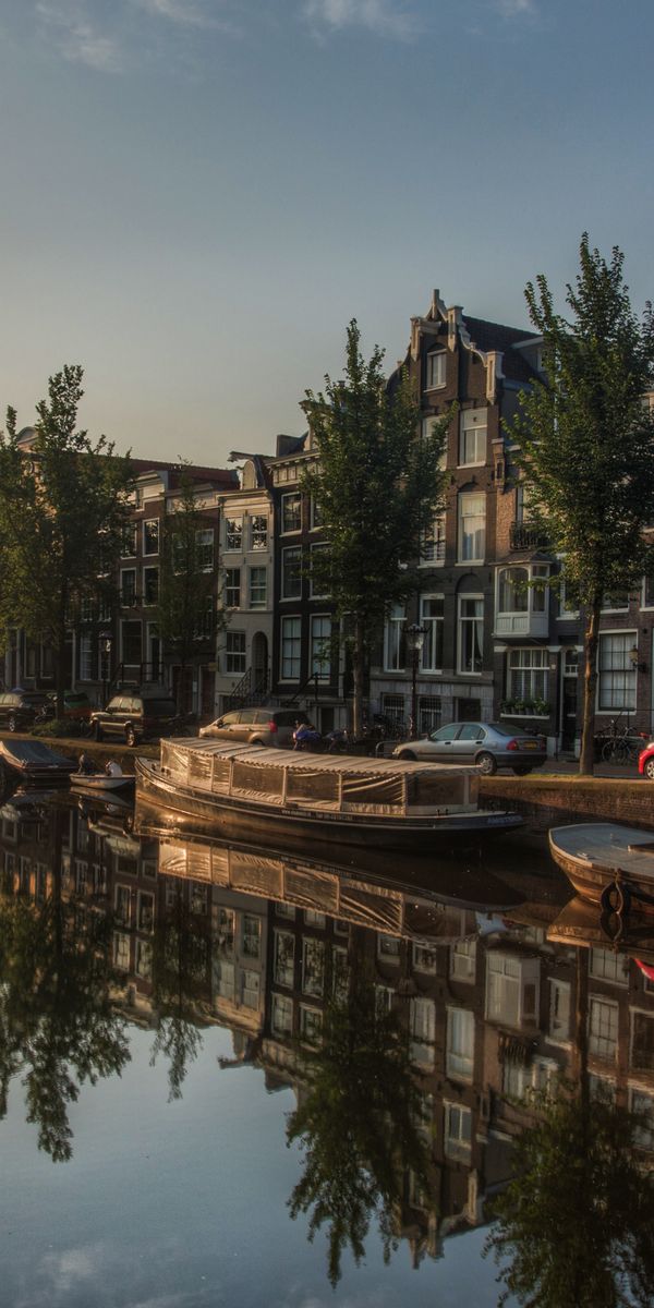 Desktop wallpaper: Amsterdam, Netherlands, Boat, Cities, Canal ...