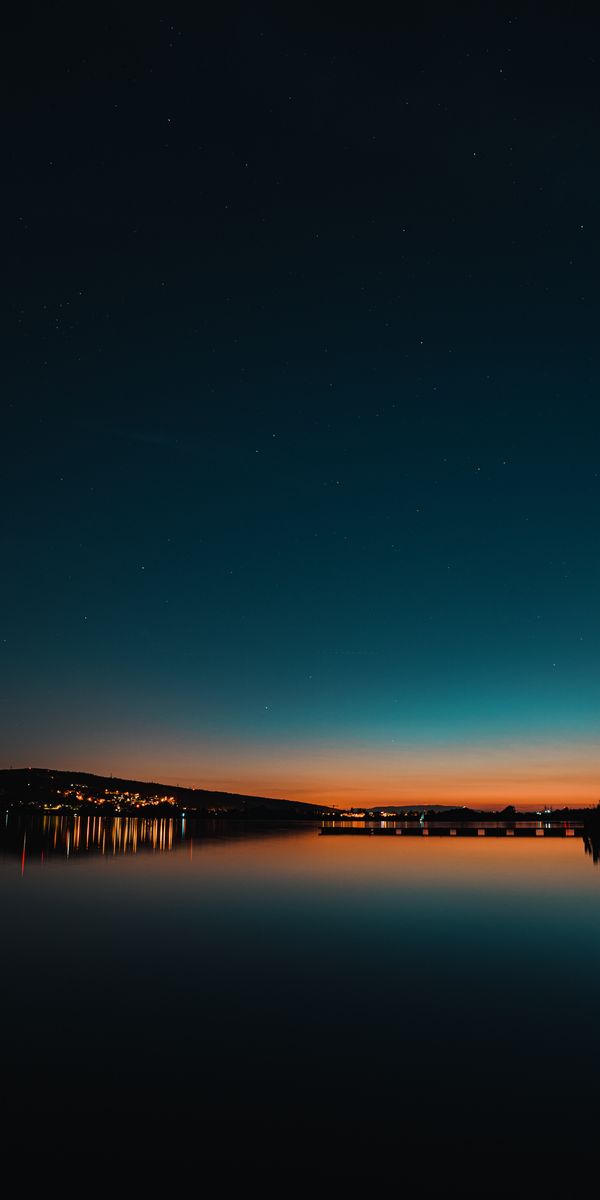 Phone wallpaper: Night, Water, Dark, Lights, Reflection 69390