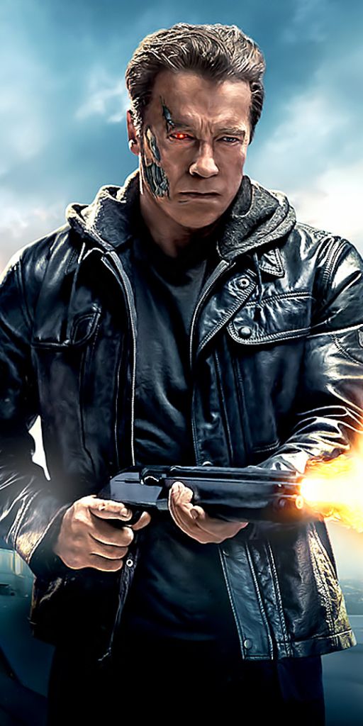 Phone wallpaper: Movie, Terminator Genisys, Arnold Schwarzenegger ...
