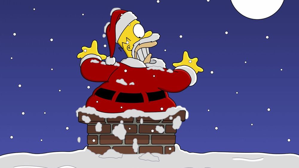 HD desktop wallpaper: Homer Simpson, Christmas, Tv Show, The Simpsons ...