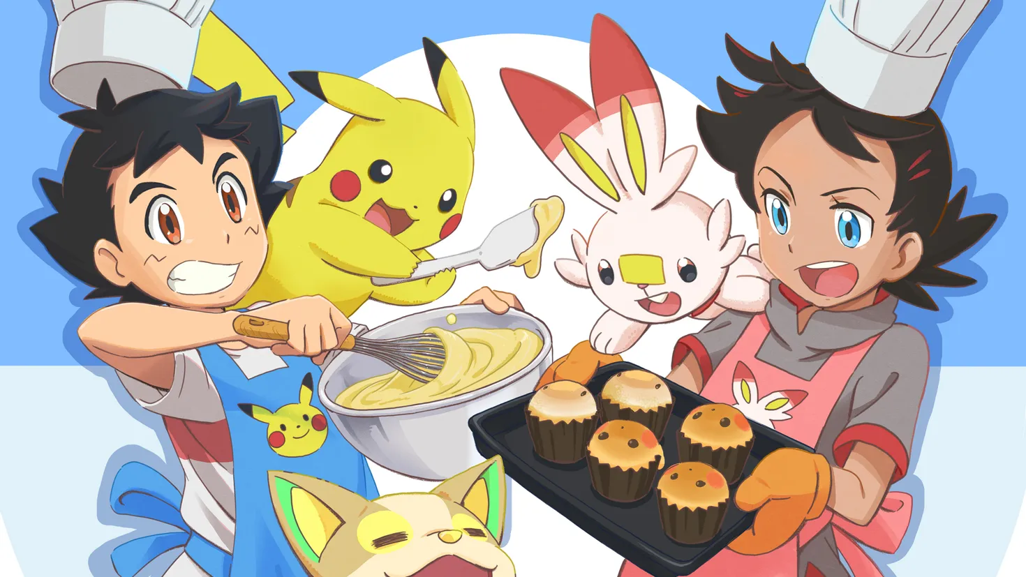 Desktop wallpaper: Goh (Pokémon), Ash Ketchum, Anime, Pokémon, Black ...