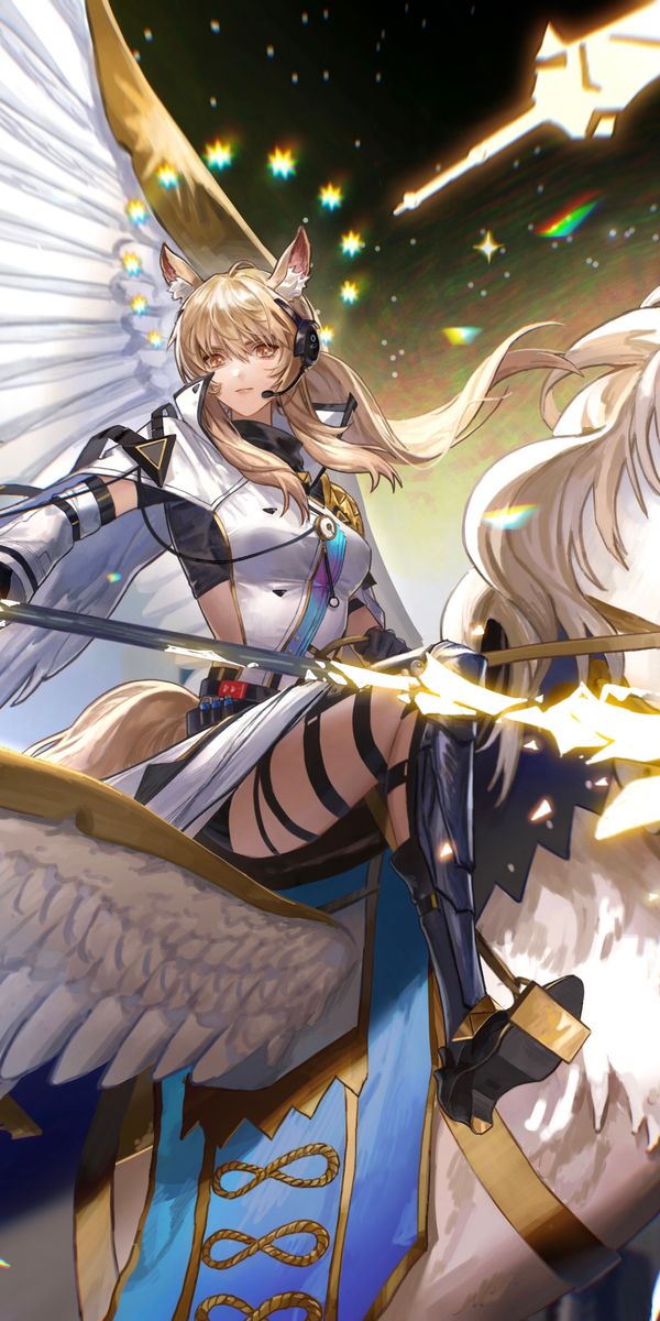 Phone wallpaper: Nearl (Arknights), Arknights, Video Game, Angel ...