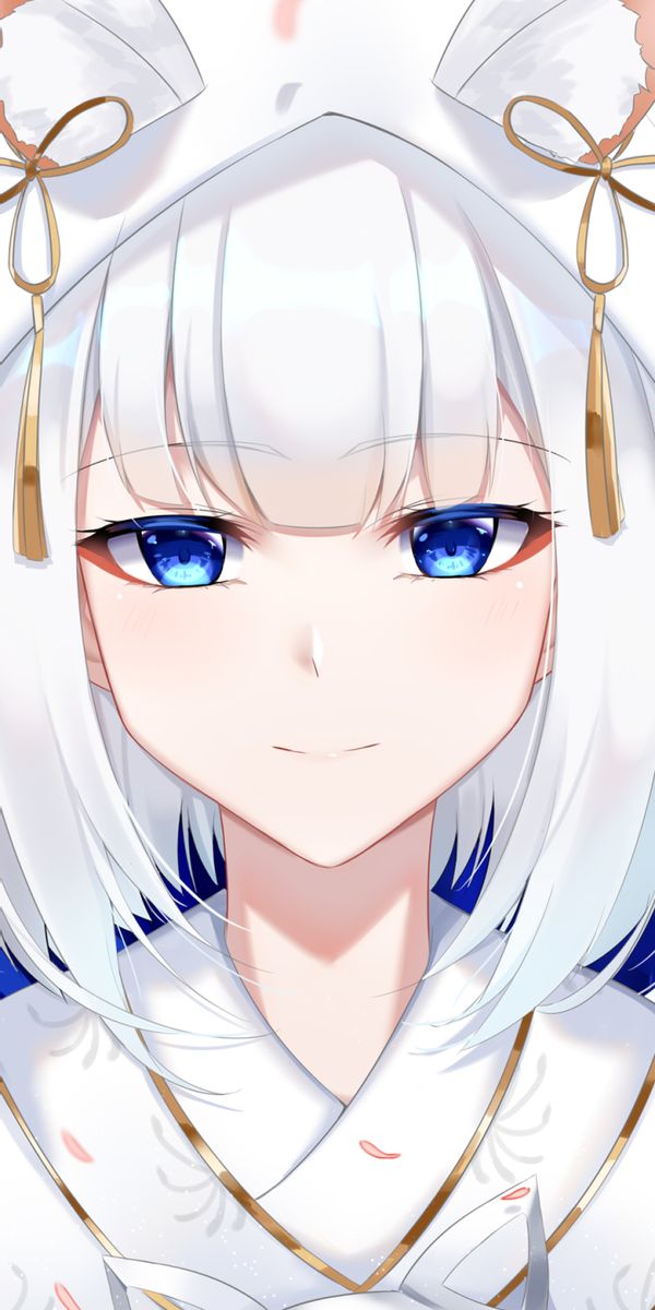 Phone wallpaper: Kaga (Azur Lane), Anime, Azur Lane, Face, Animal Ears ...