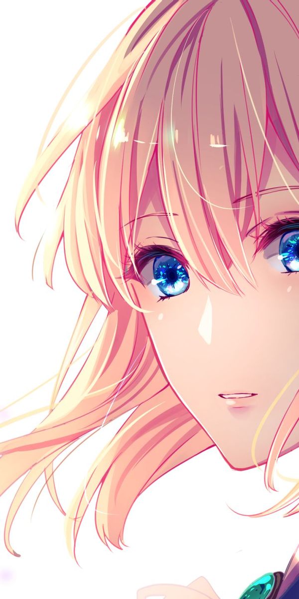 Fondo de pantalla de PC Rubio, Ojos Azules, Animado, Rubia, Violeta ...