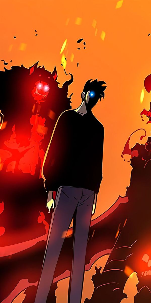 Phone wallpaper: Sung Jin Woo, Shadow High Orcs (Solo Leveling), Anime ...