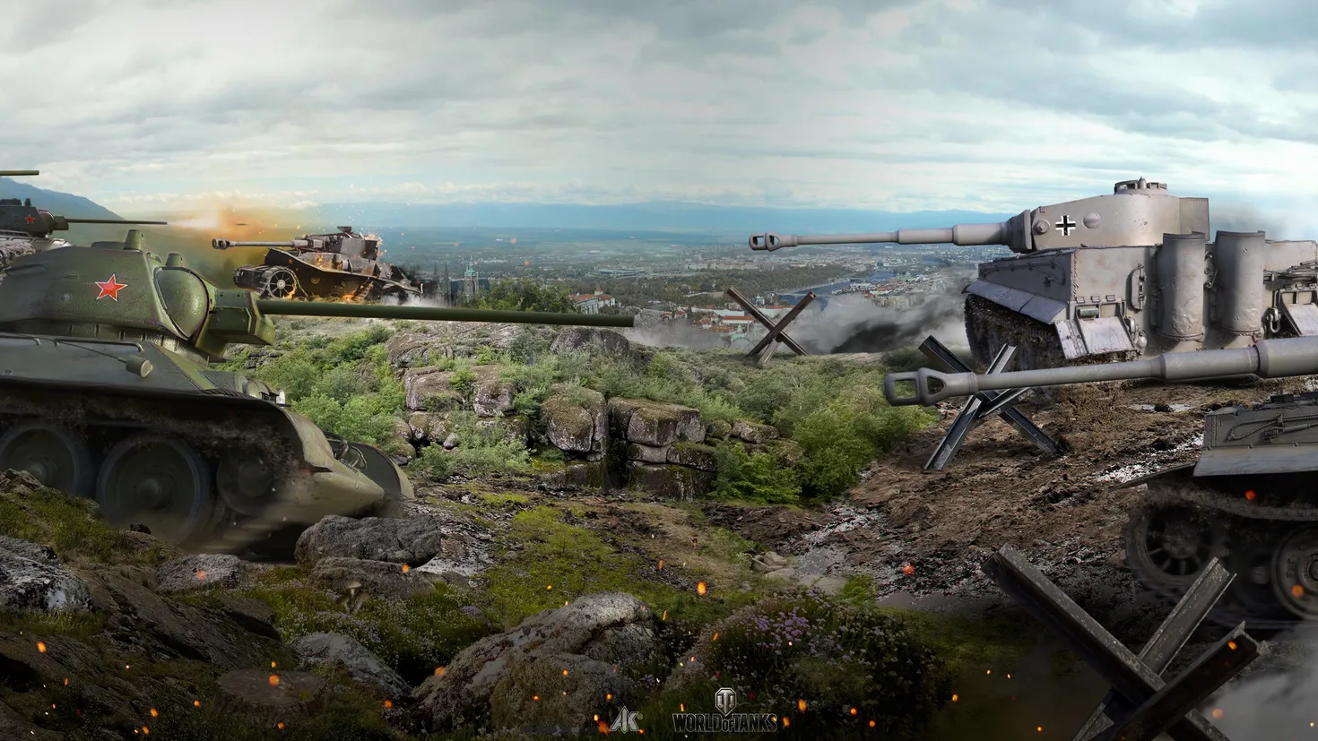 Desktop wallpaper: Video Game, World Of Tanks, Tank, Tiger I, T 34 4K ...